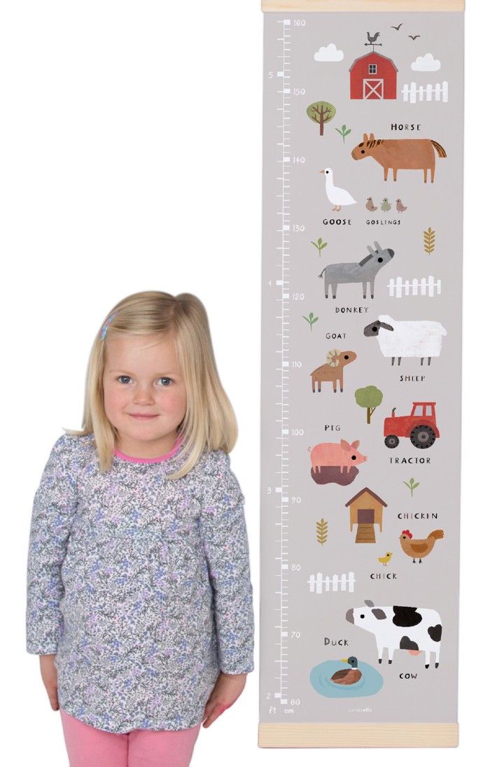Children's Height Chart(Farm) - The House Of Bruar
